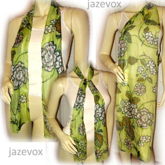 Vintage | Accessories | New Vintage Y2k 9s Scarf Scarves Wrap 62x1 ...